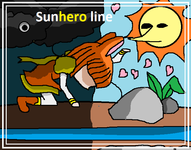 Sun hero line by Lost Soul Designs