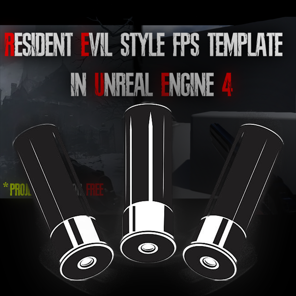 Resident Evil Style FPS template for UE4 by Neon Star Games