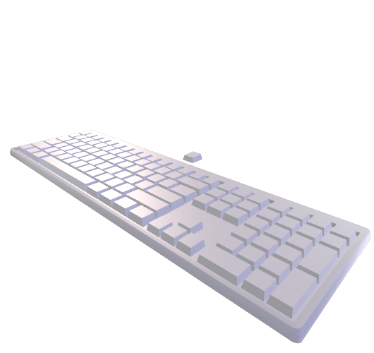 low poly keyboard by AikdeIno