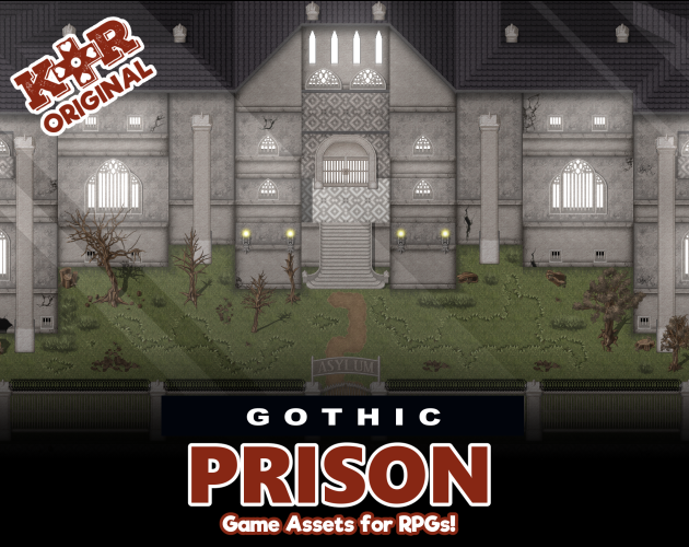 KR Gothic Prison Tileset for RPGs by Kokoro Reflections