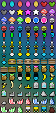 Free 16 x 16 Pixelated Asset Pack (90+ Items) by PixelGoblinForge