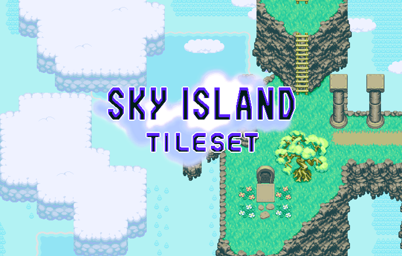 Sky Island Animated Tileset by Caturra