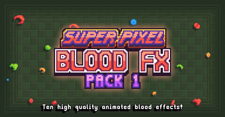 Super Pixel Blood FX Pack 1 by unTied Games