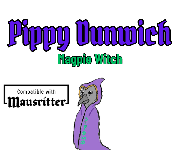 Pippy Dunwich, Magpie Witch by Gilbals