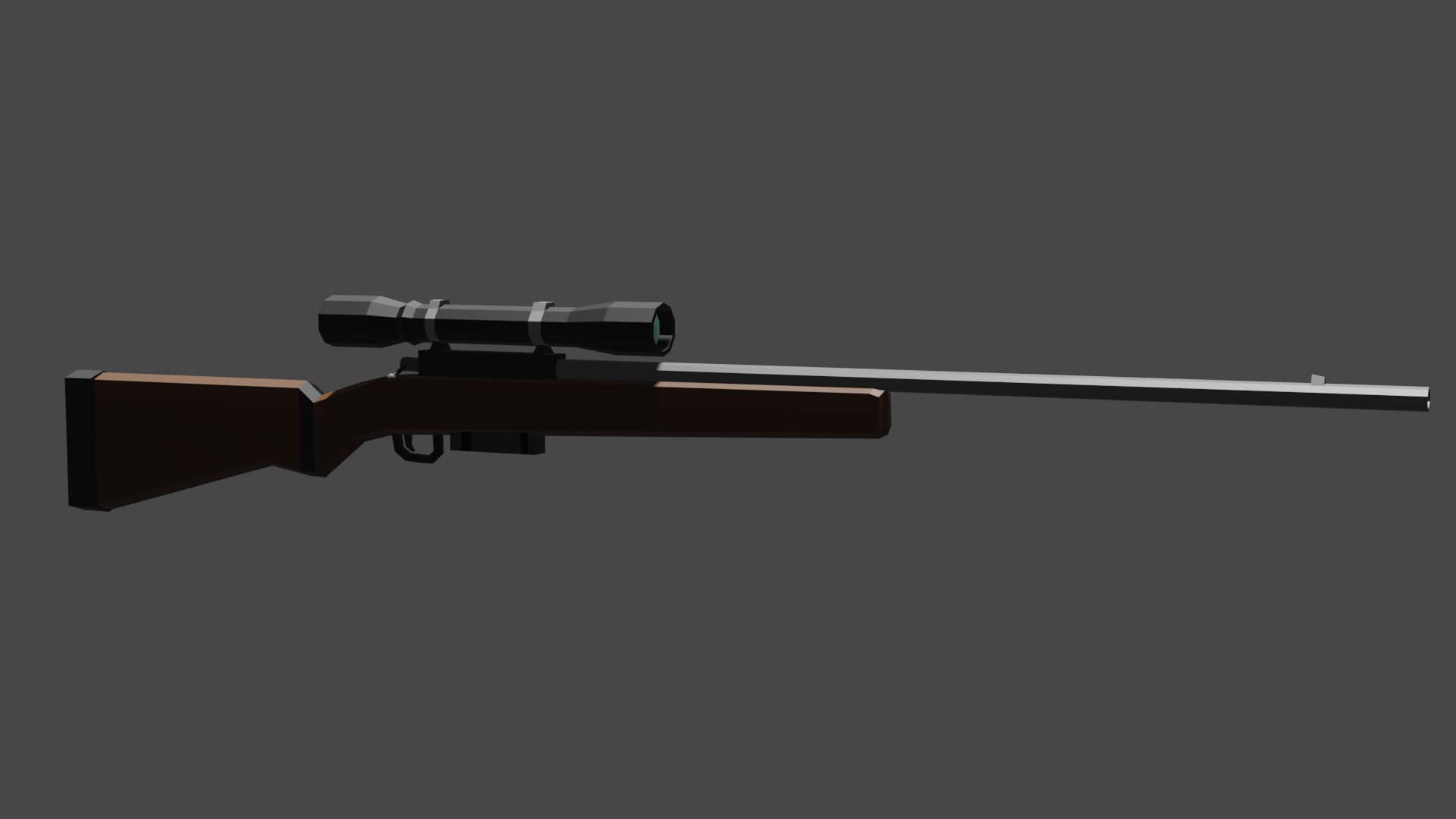Low Poly Sniper Rifle by Tess