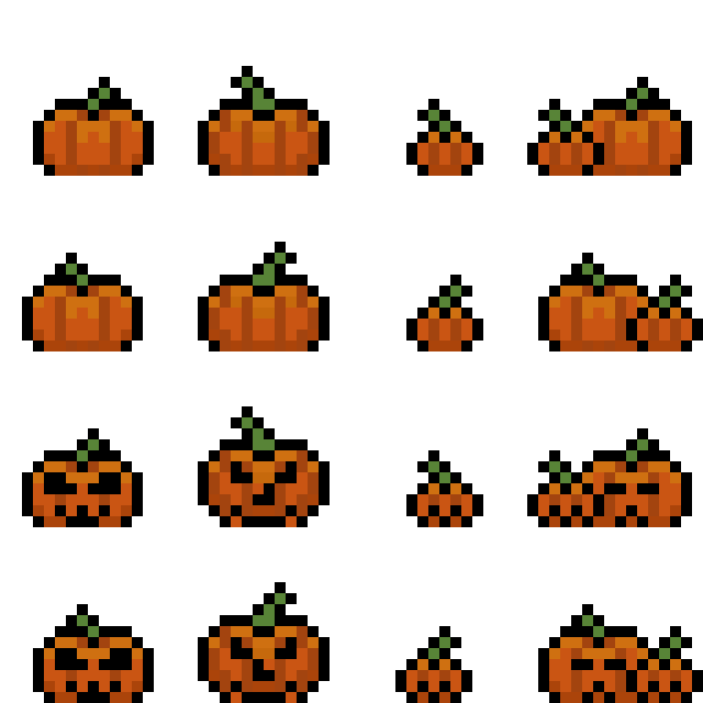Pixel Pumpkins by Kami