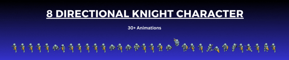8 Directional Knight Character by Hormelz