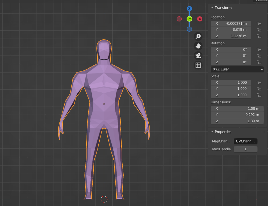 LowPoly Male Base Mesh Rigged (blend + fbx) by Etienne Pouvreau