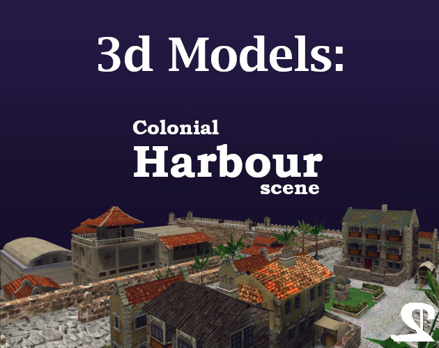 3d Models: Early Modern / Colonial Harbour Scene by Beelim Solutions