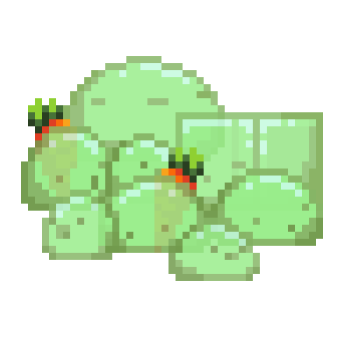 x4 Animated Pixel Grass Slimes Asset Pack 4 FREE by sovietshnuckums ...