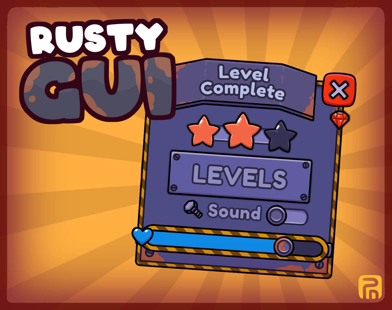 Rusty GUI Bundle (User Interface) by Penzilla