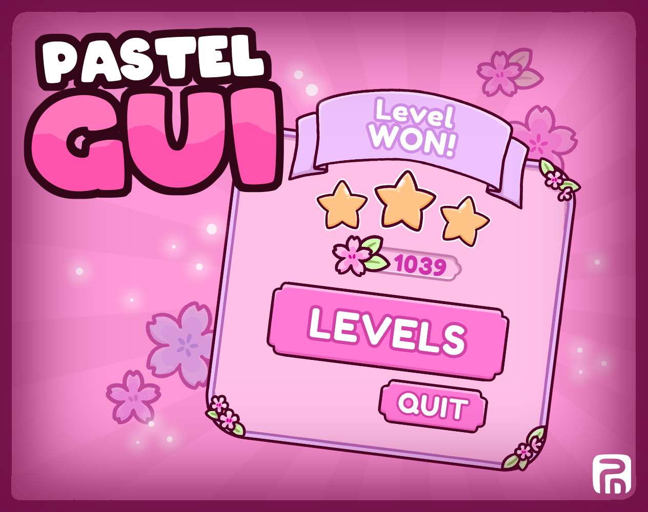 Pastel GUI Items Bundle (Royalty Free) by Penzilla