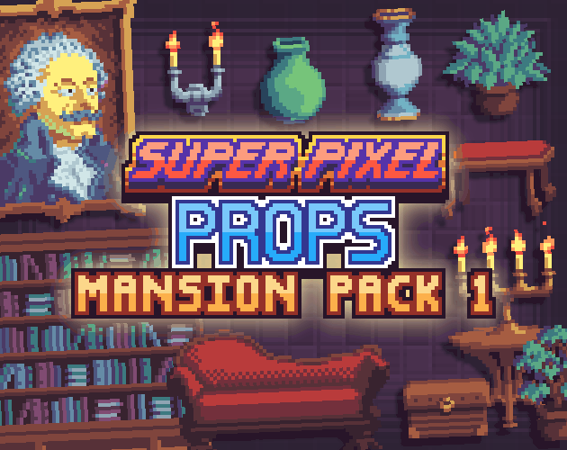 Super Pixel Props: Mansion Pack 1 by unTied Games