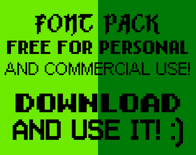 PIXEL FONTS PACK 7 by Mikiz by Mikiz