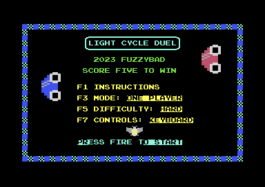 C64 Light Cycle Duel by Jess