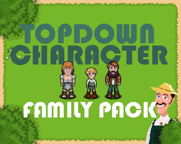 2D Pixel Art Topdown NPC Family Pack by Pixxilandartstudio