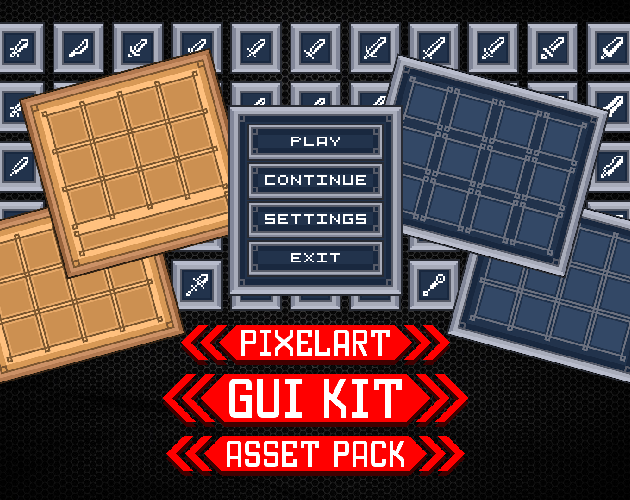 GUI KIT Pixelart Asset Pack by ELV Games