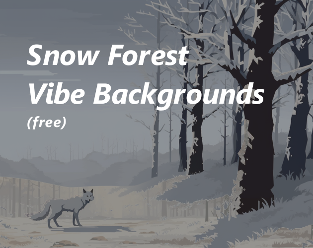 Snow Forest Vibe - Background, Paintings And Inspiration by Jamon