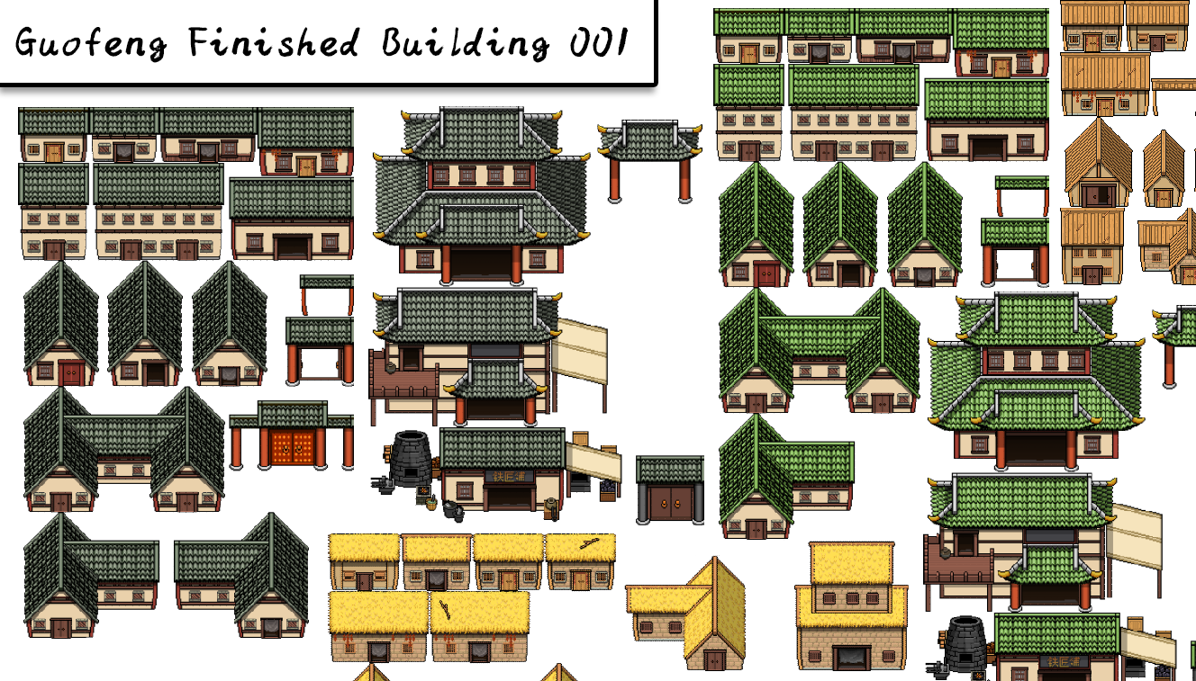 Antique style_ Finished building_ 001 by Px2d