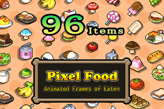 Pixel Food Pack: Animated Frames of Eaten Food by DANGOYA