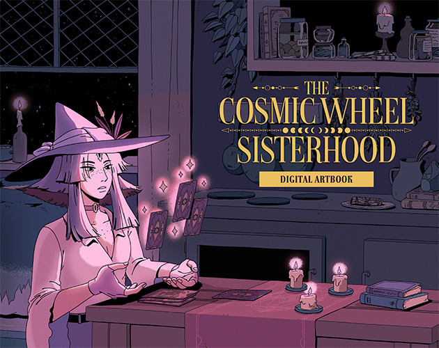 The Cosmic Wheel Sisterhood Digital Artbook by Devolver Digital, Ivan Papiol, Deconstructeam