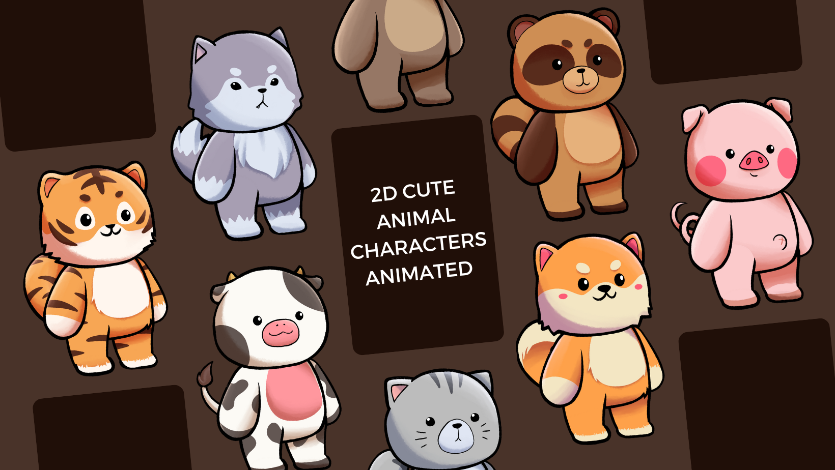 Stylized 2D Animal Character by Seru Projects