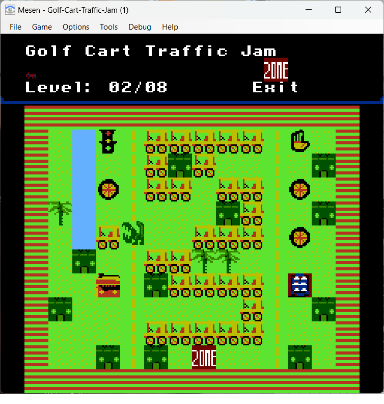 Golf cart traffic jam! NES by RetroGamma