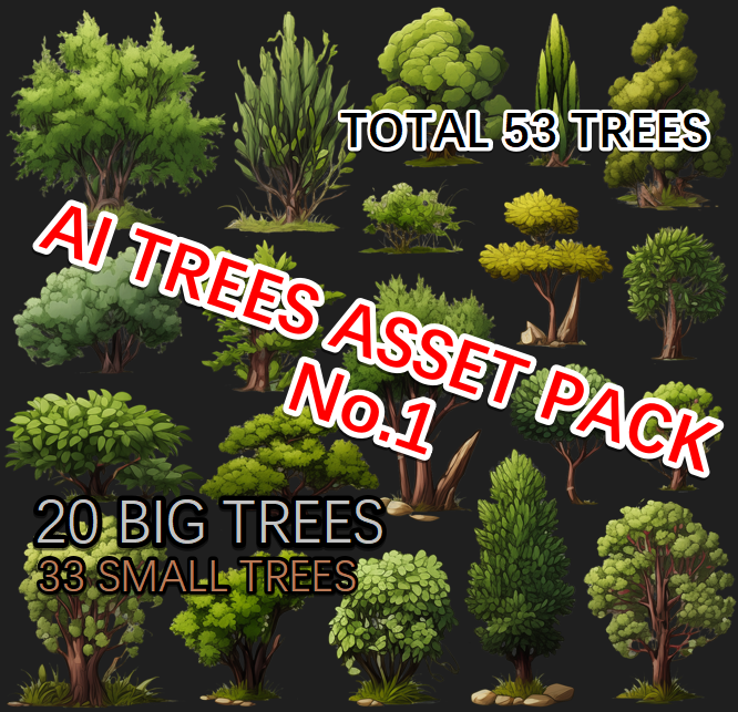 [AI]2D_Trees_Sprite_Asset_Pack_No1 by TRMakleSoundie