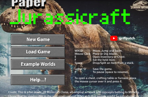 Paper Minecraft dinossauro v2 by andreyzilla games