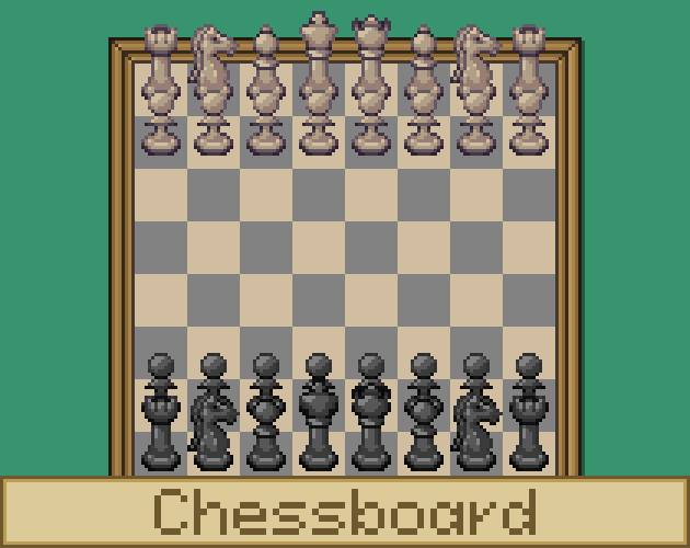 Chessboard Pixel Art by Ävos Grosimbourg