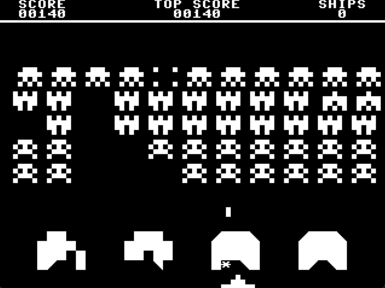 PET Space Invaders 2 for X16 by jimbo