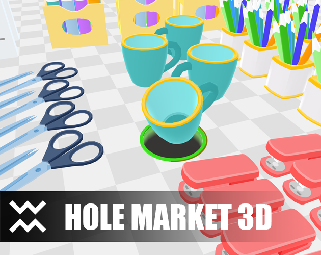 Hole Market 3D | Template + Editor by Watermelon Games