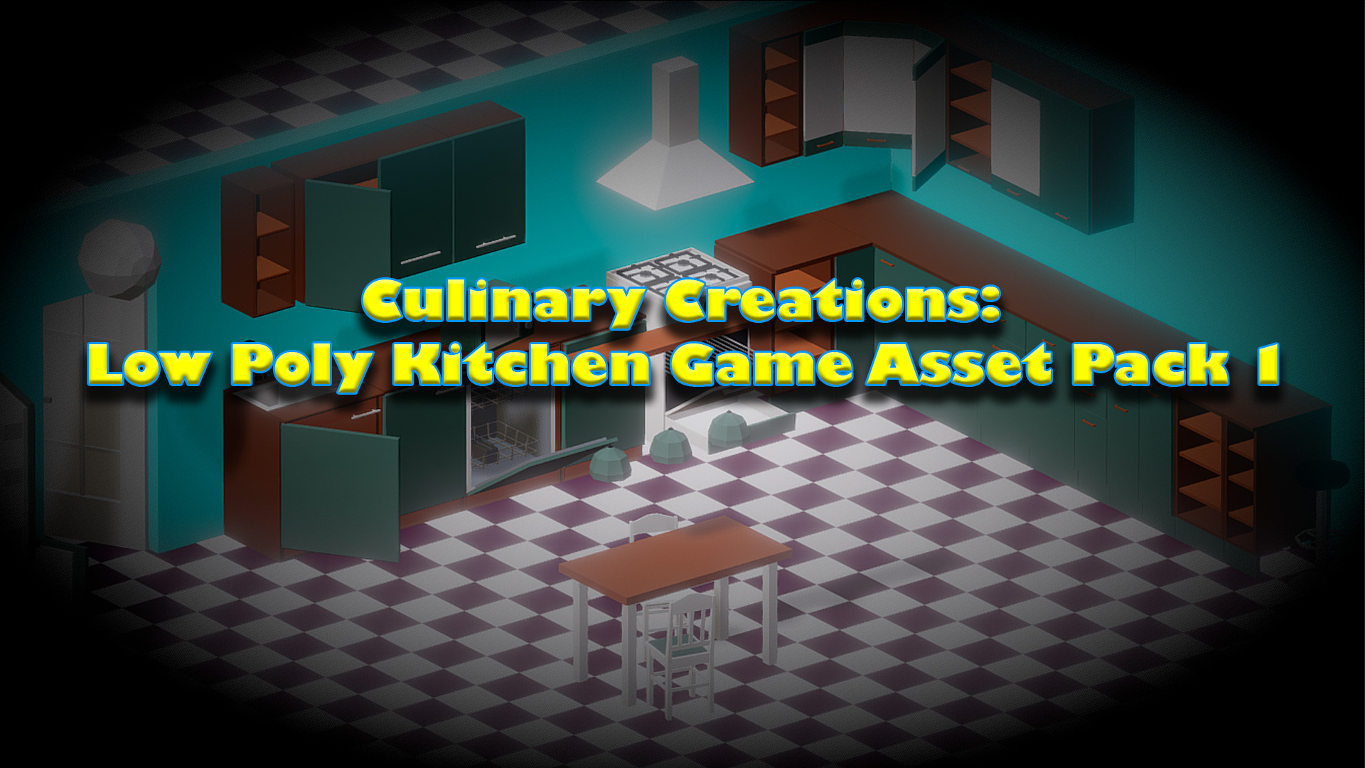 Culinary Creations: Low Poly Kitchen Game Asset Pack 1 by academyBlue