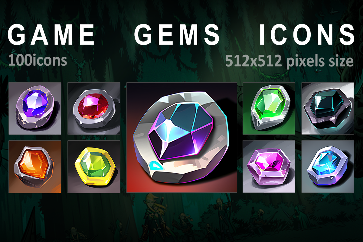 Gems Icons 01 by ChessStudio
