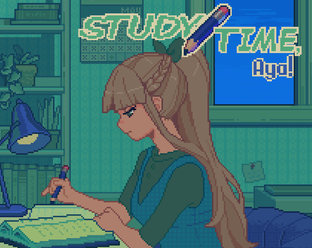 Study Time, Aya! by oh_unico