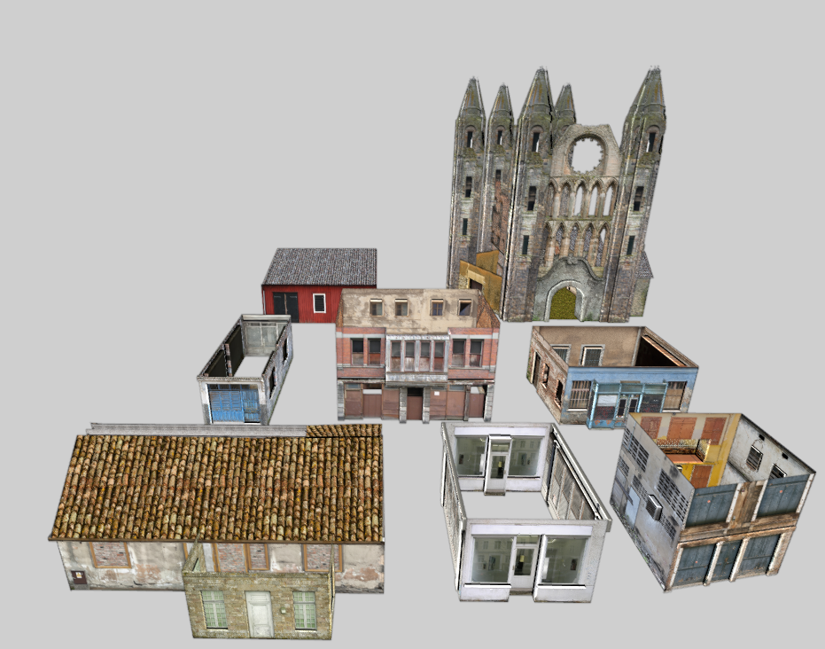 "Realistic" Buildings asset pack for Godot - Blender by JoeTheBox (Or ...
