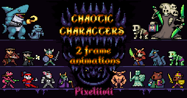 [FREE] Chaotic Characters Pack by Pixeliivii