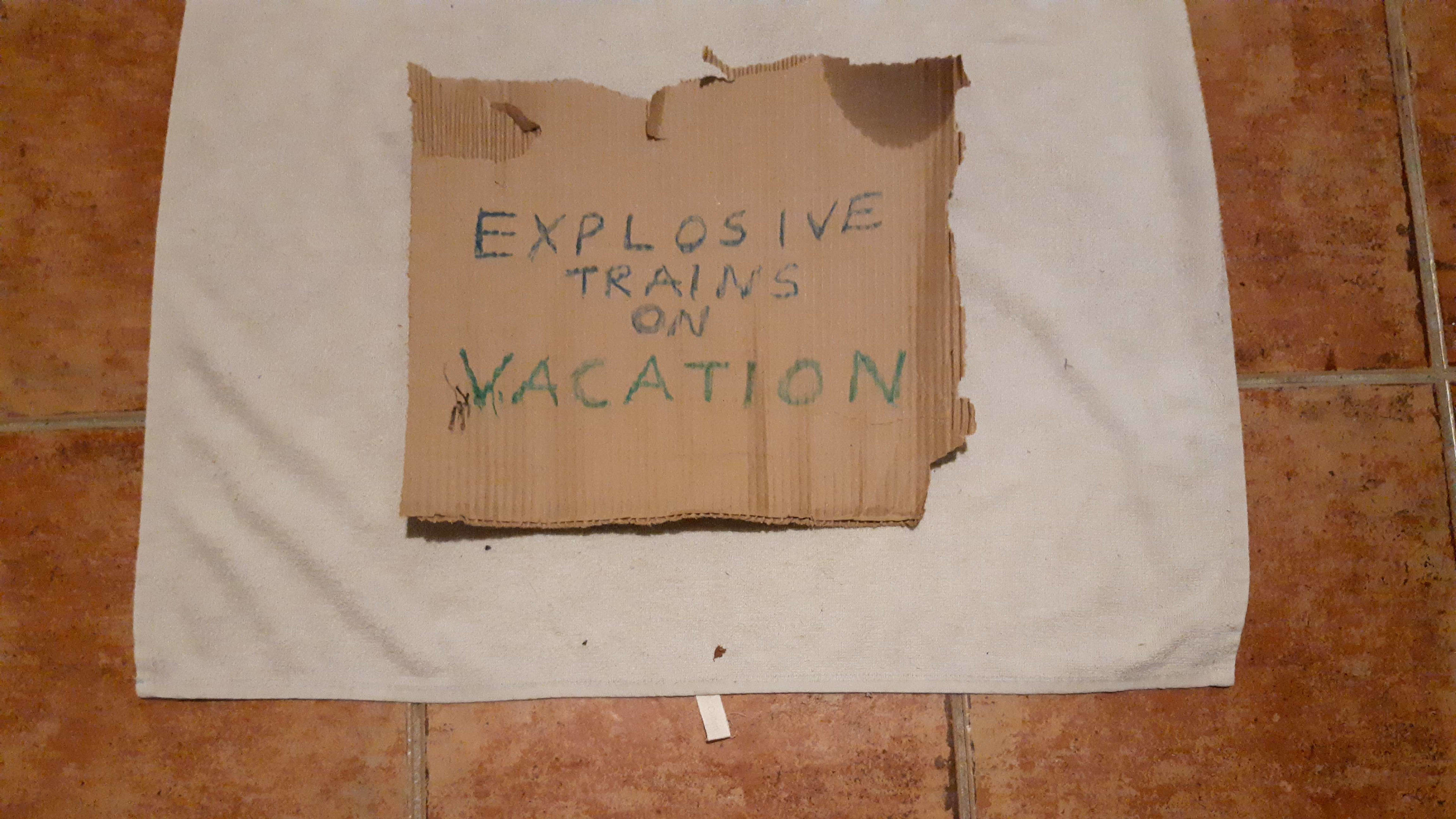 Explosive Trains on Vacation by thehighestend