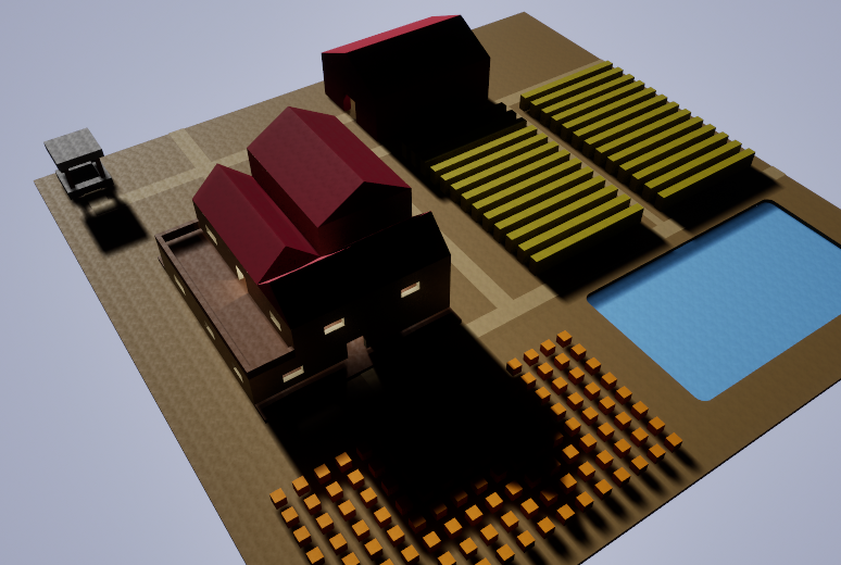 Farm House Whitebox Level by Pineapple Cat