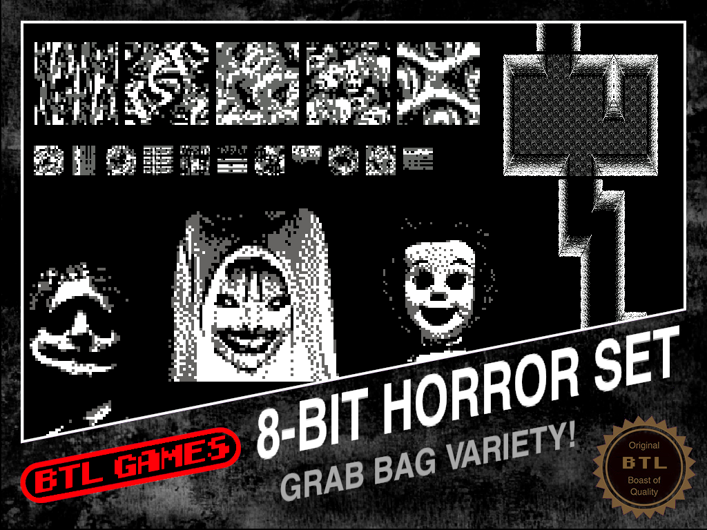8-BIT HORROR TILES & SPRITES by BTL games