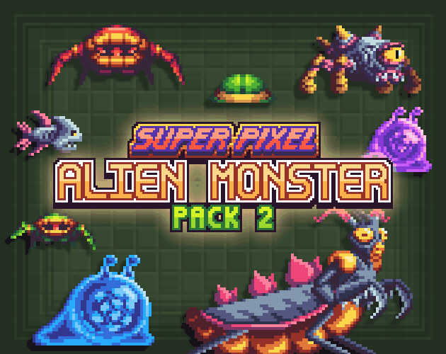 Super Pixel Alien Monster Pack 2 by unTied Games