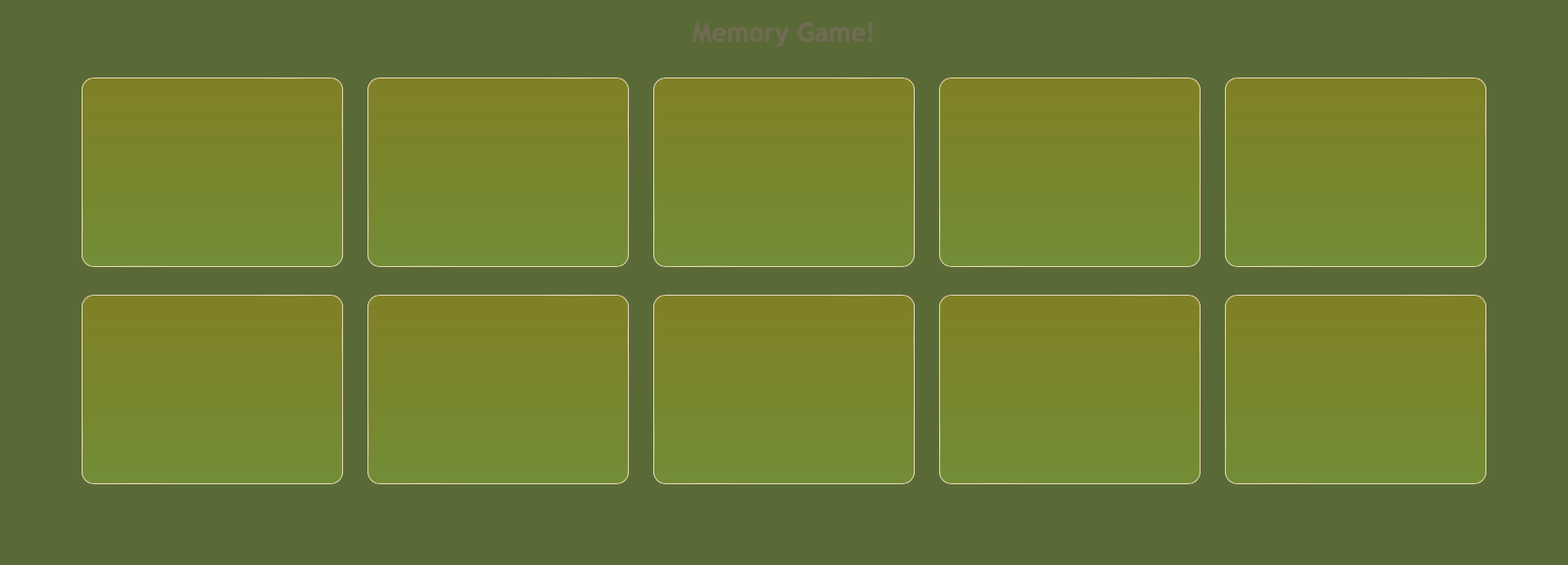 Memory Match by 3ichael 7ambert