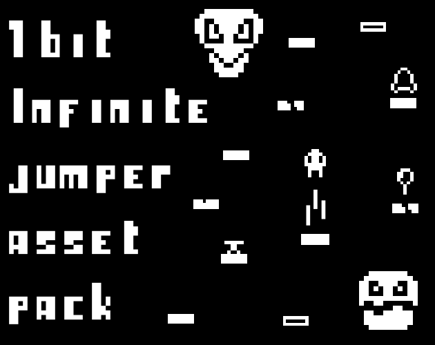 FREE 1 bit infinite jumper asset pack by 44