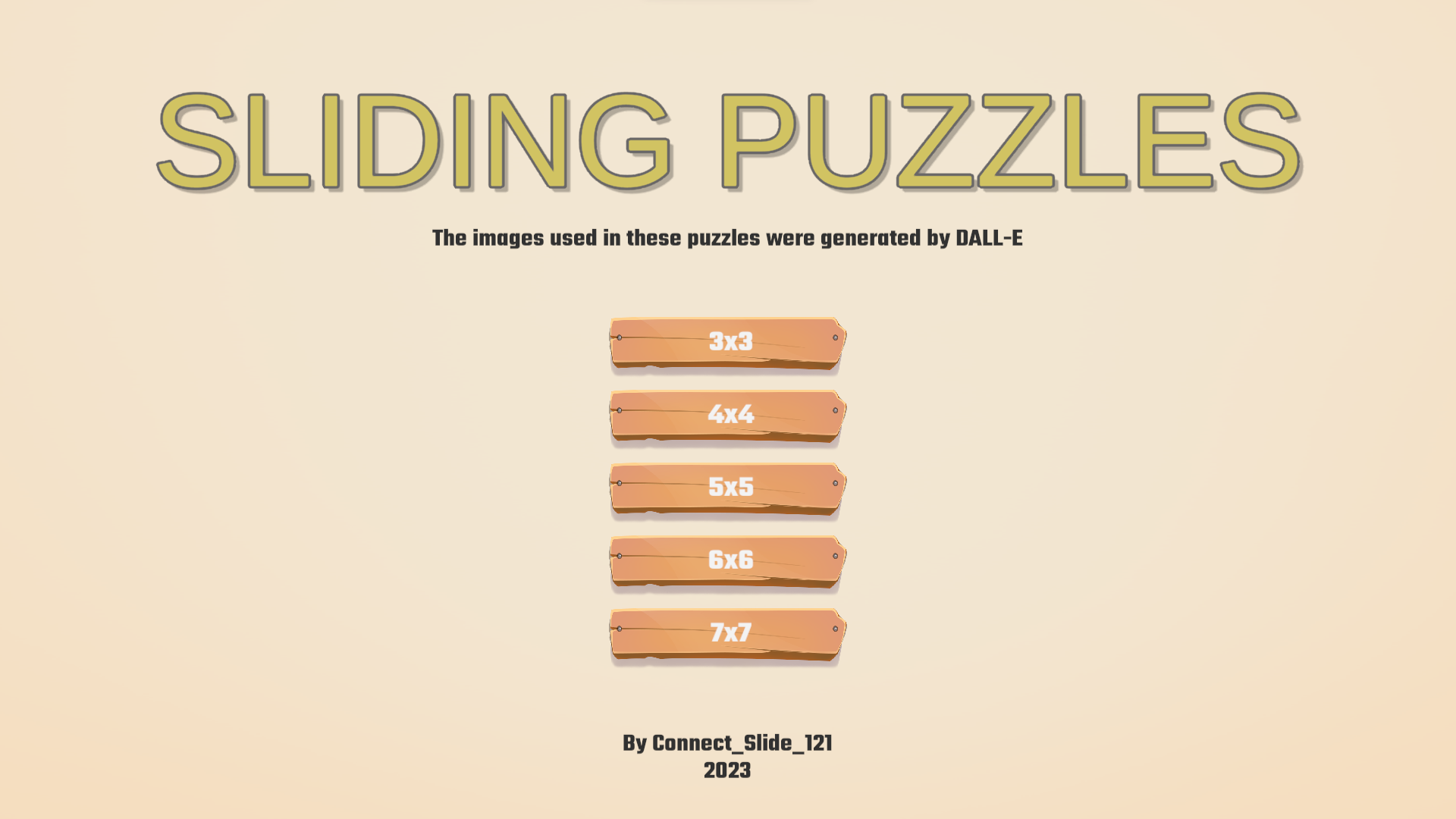 Sliding puzzle by Connect_Slide_121