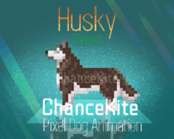 Pixel Dog Husky (SideScrolling) by ChanceKite