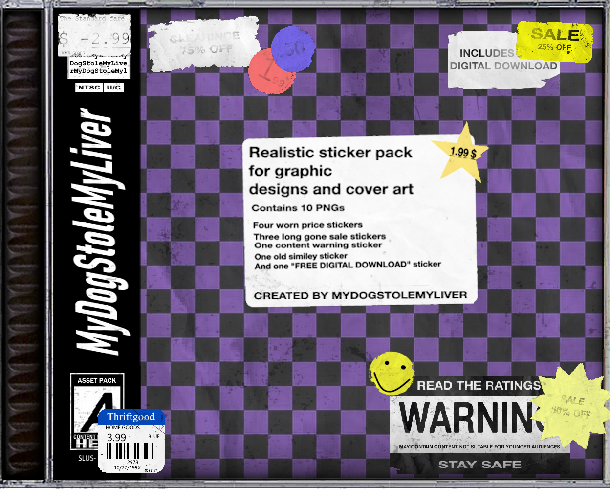 Realistic PNG stickers for game art and desings. by Passible