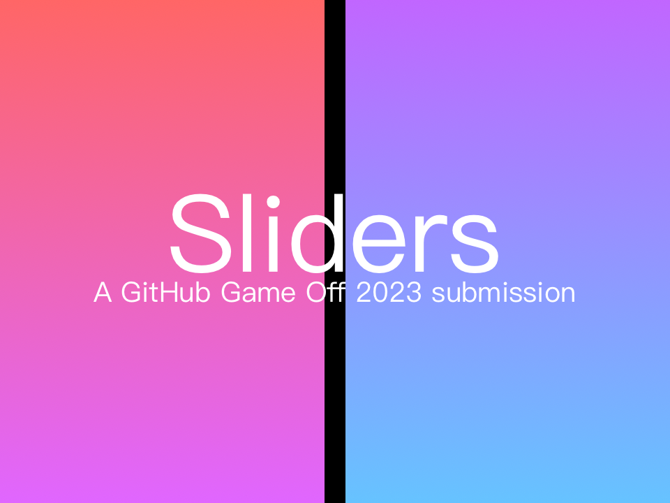 Sliders by RagnowProductions for Game Off 2023 - itch.io