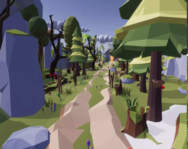 Low Poly Nature MegaPack Unity Standard Pipeline by RG Poly