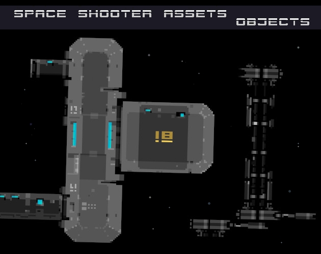 Space Shooter Graphics - Background Objects 1 by jillionbits