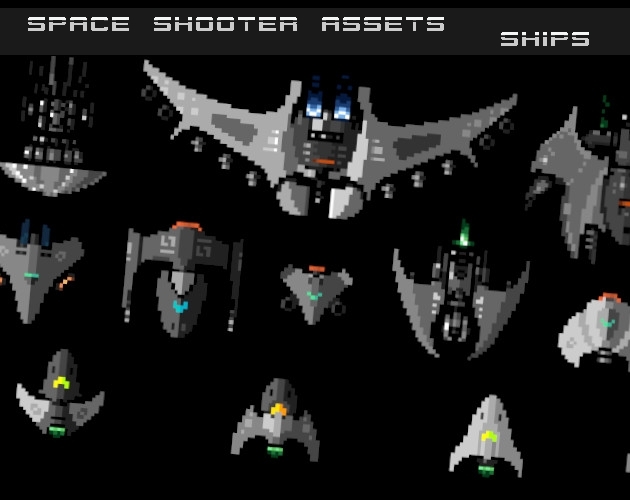 Space Shooter Graphics - Ships by jillionbits